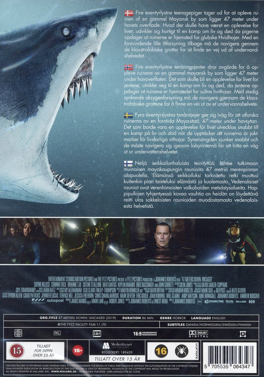 47 Meters Down: Uncaged (DVD) – RetroHygge.dk