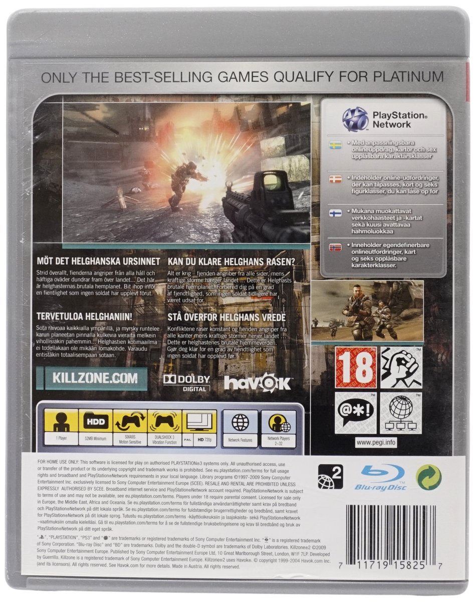 Killzone 2 (Platinum) (PS3) – RetroHygge.dk
