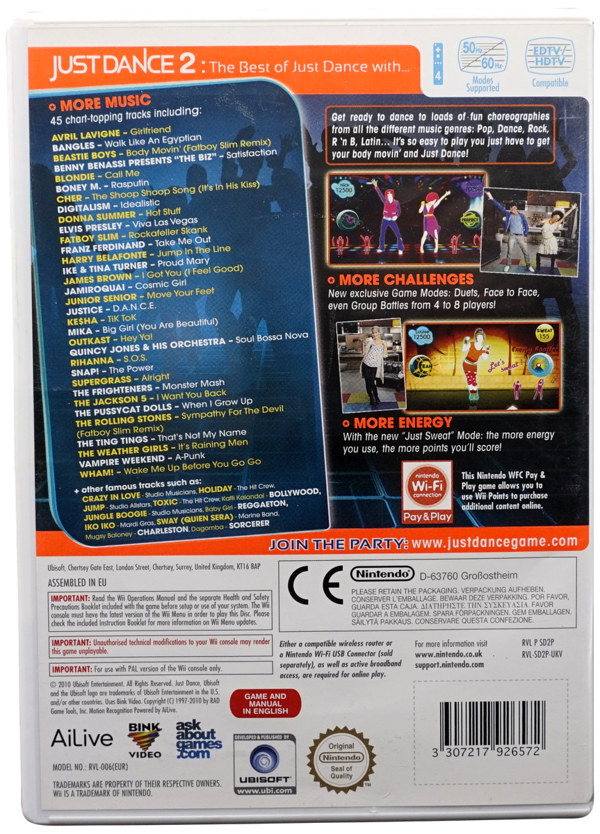 Just Dance 2 (Wii) – RetroHygge.dk