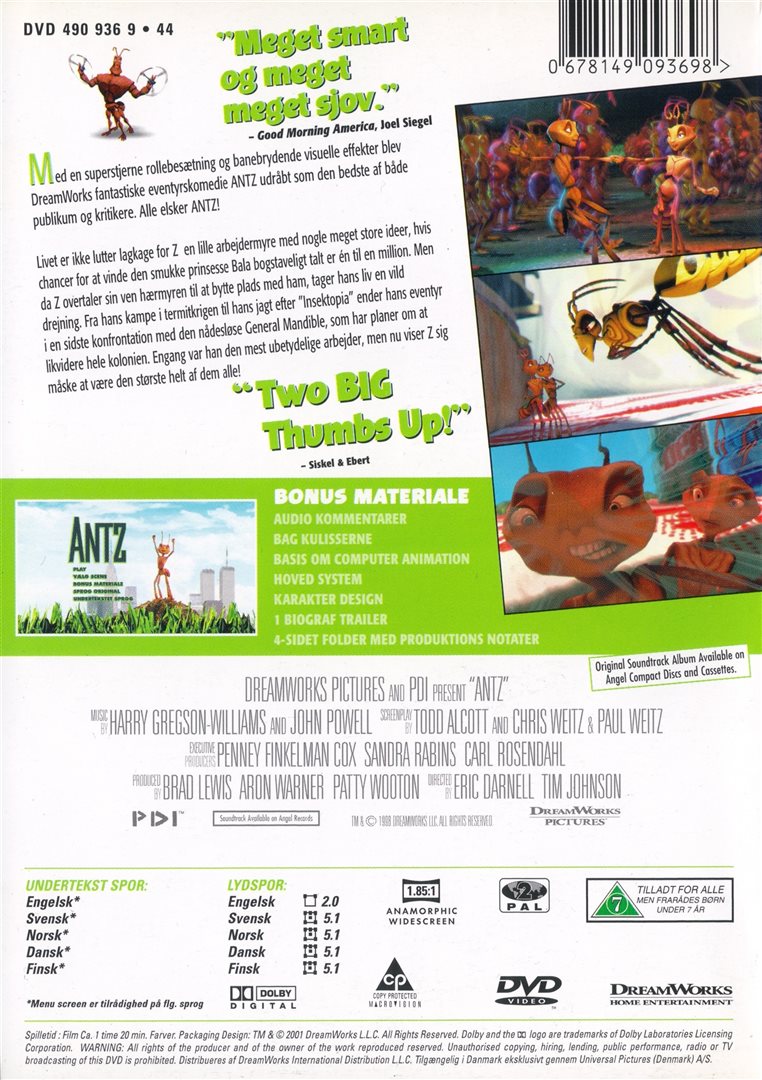 Antz (DVD) – RetroHygge.dk