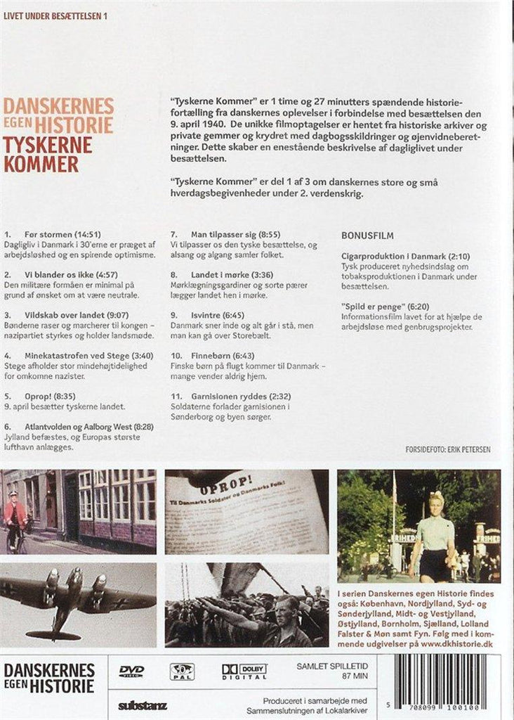 Danskernes Egen historie - Tyskerne kommer (DVD) – RetroHygge.dk