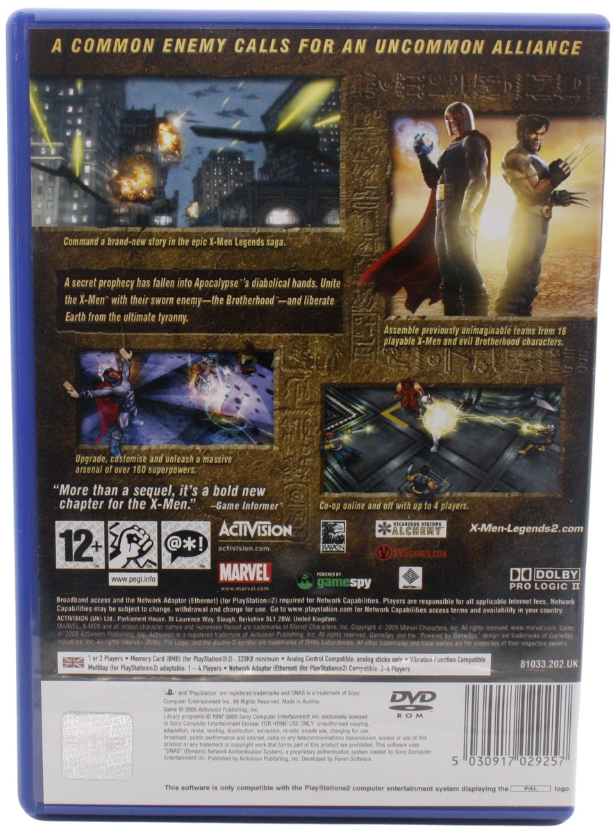 X-Men Legends 2 Rise of Apocalypse (PS2) – RetroHygge.dk