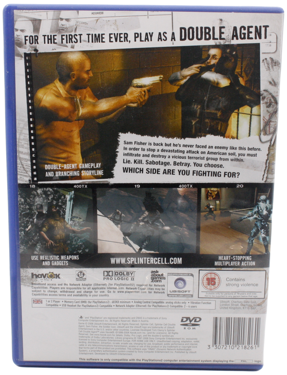 Tom Clancy’s Splinter Cell : Double Agent (PS2) – RetroHygge.dk